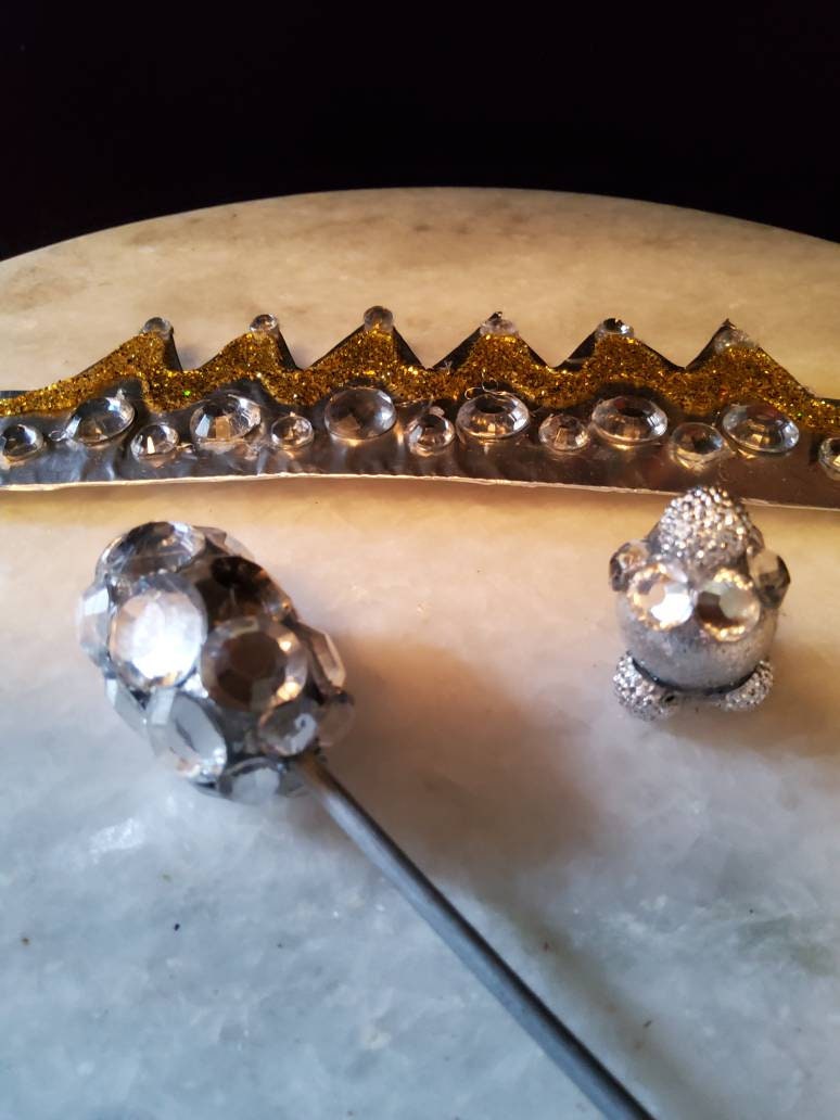 Miniature Crown Scepter & Orb miniatures minicrownset - Etsy