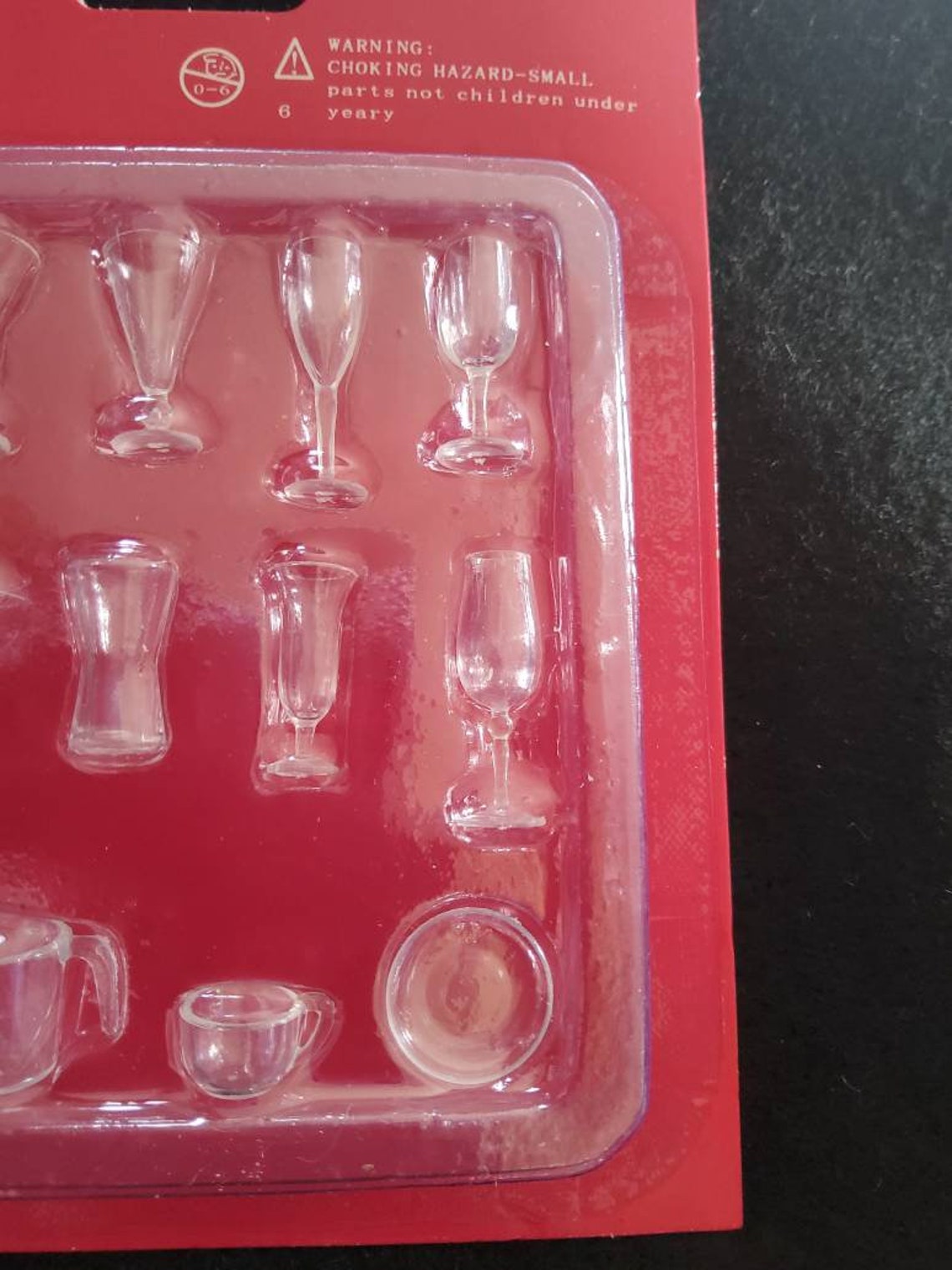 1:12 Glass Set miniatures miniglasses minidishes dolls | Etsy