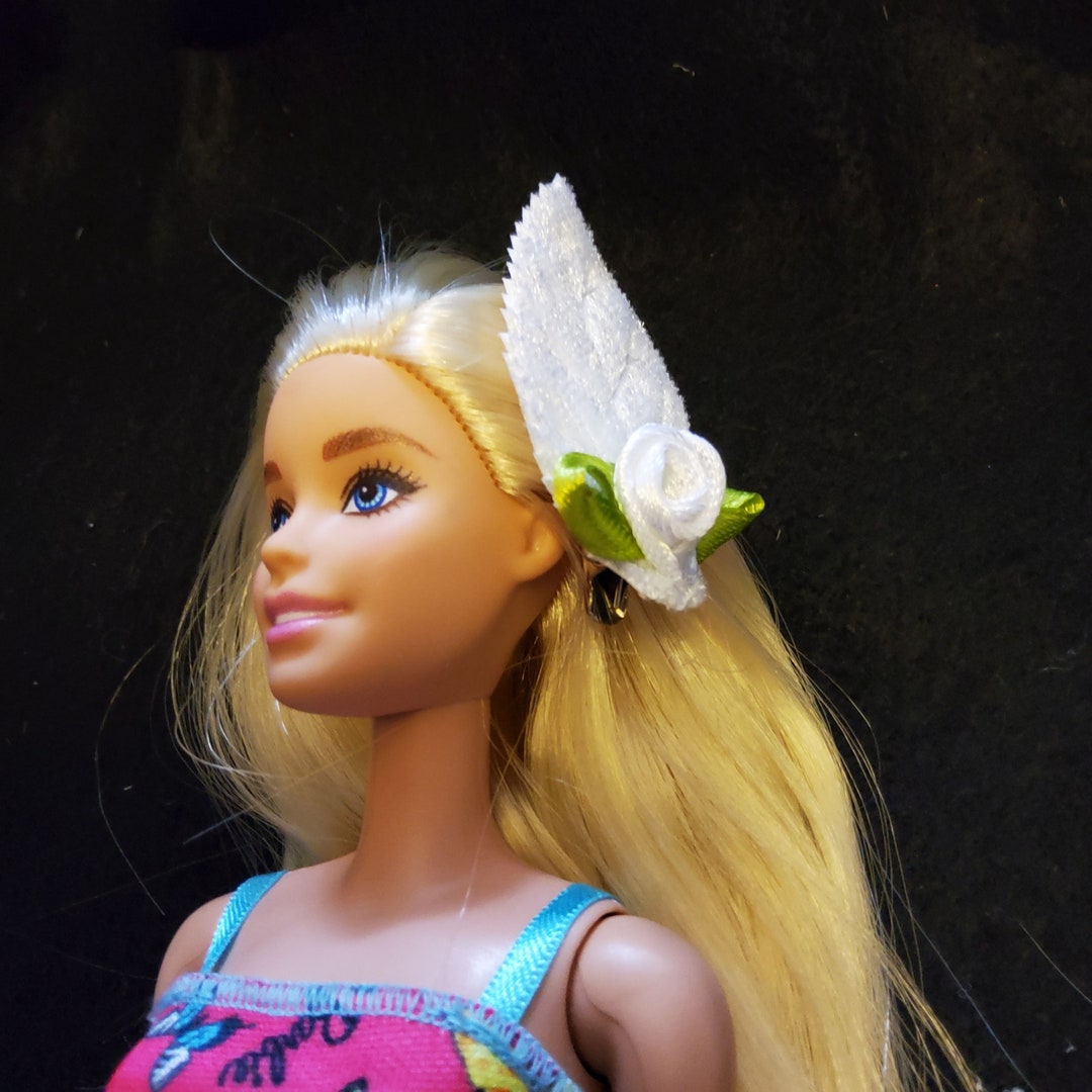 Your Choice of Clip on Barbie-sized Doll Satin or Velvet Leaf ...