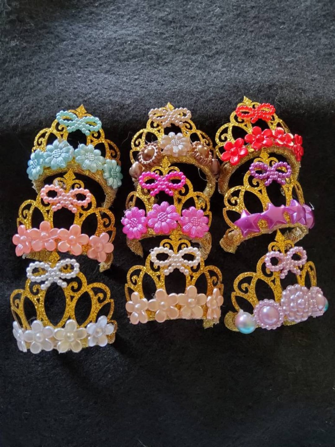 Your Choice of Barbie Tiara 3 Base & 9 Color Choices miniatures barbie ...