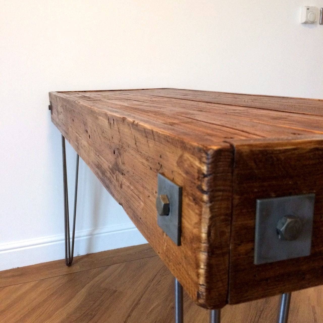 Reclaimed PC Desk-computer Desk-rustic Waxed Wood - Etsy UK