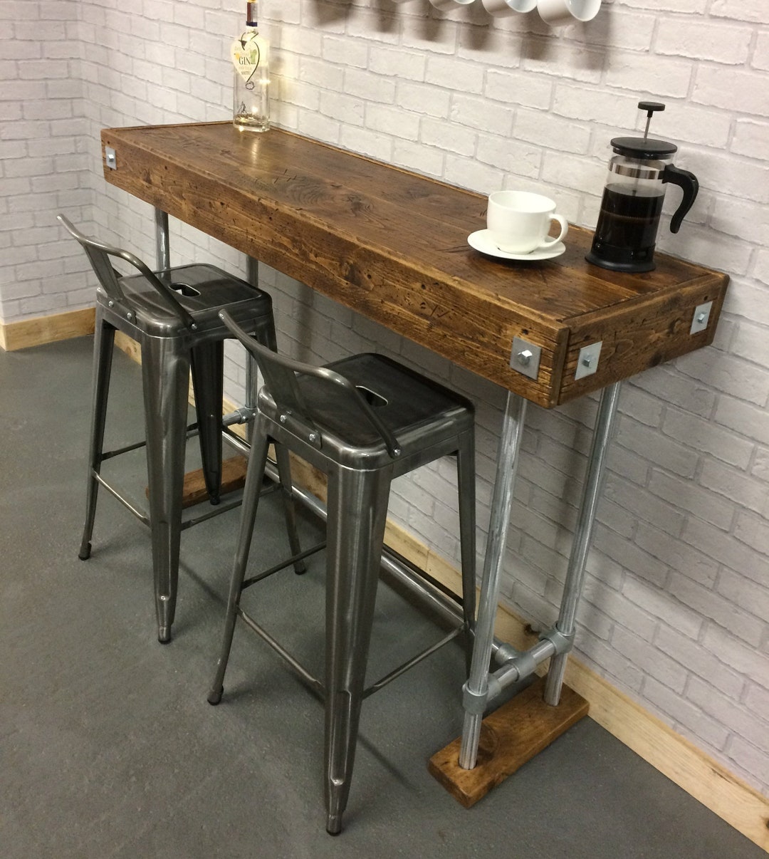 Breakfast Bar Table / Kitchen Table / Cafe Table / Kitchen Bar / Coffee ...