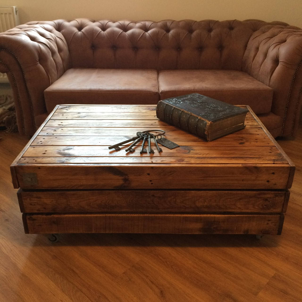 Coffee Table Rustic Large Reclaimed Solid Wood Vintage - Etsy