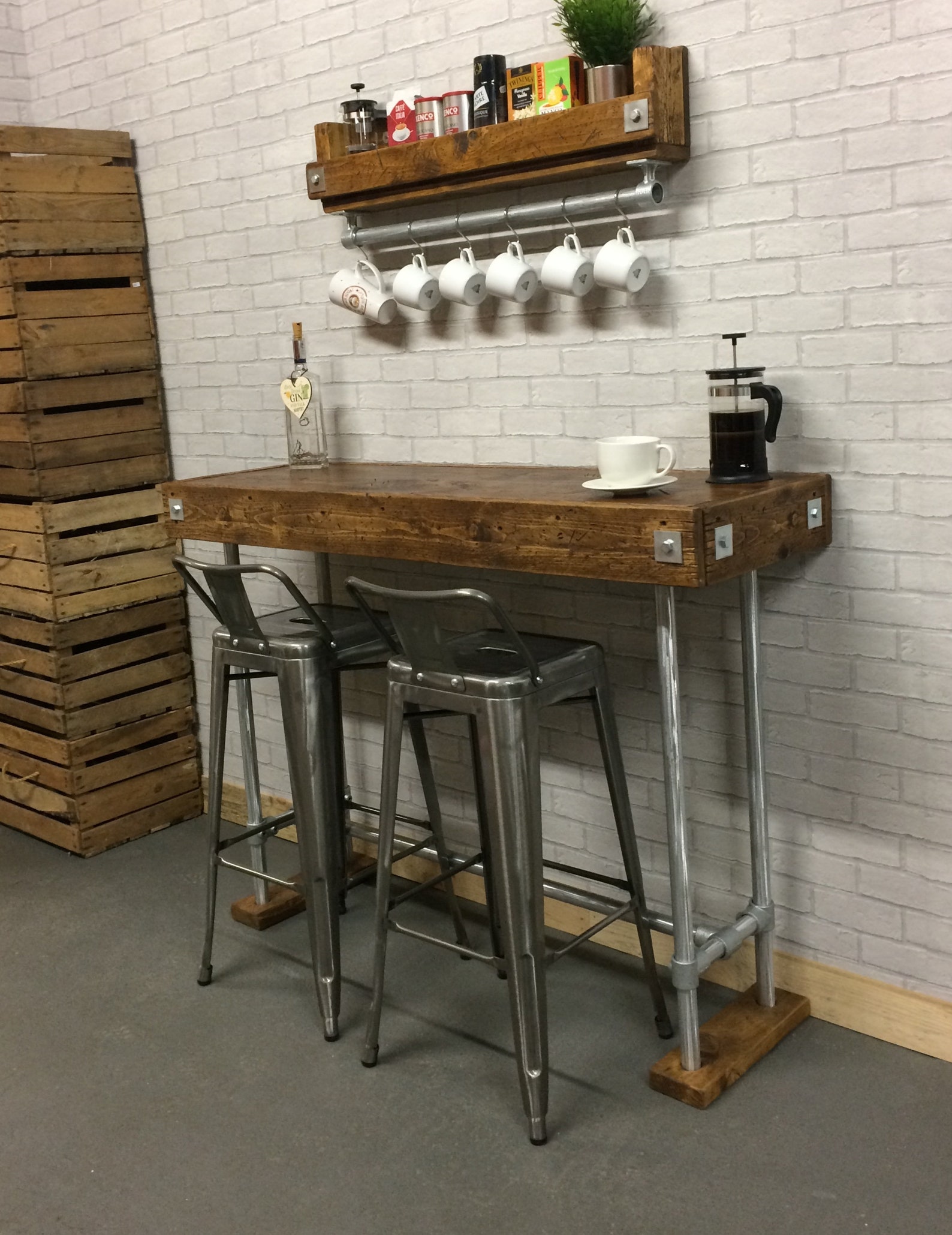 Breakfast Bar Table / Kitchen Table / Cafe Table / Kitchen Bar - Etsy UK