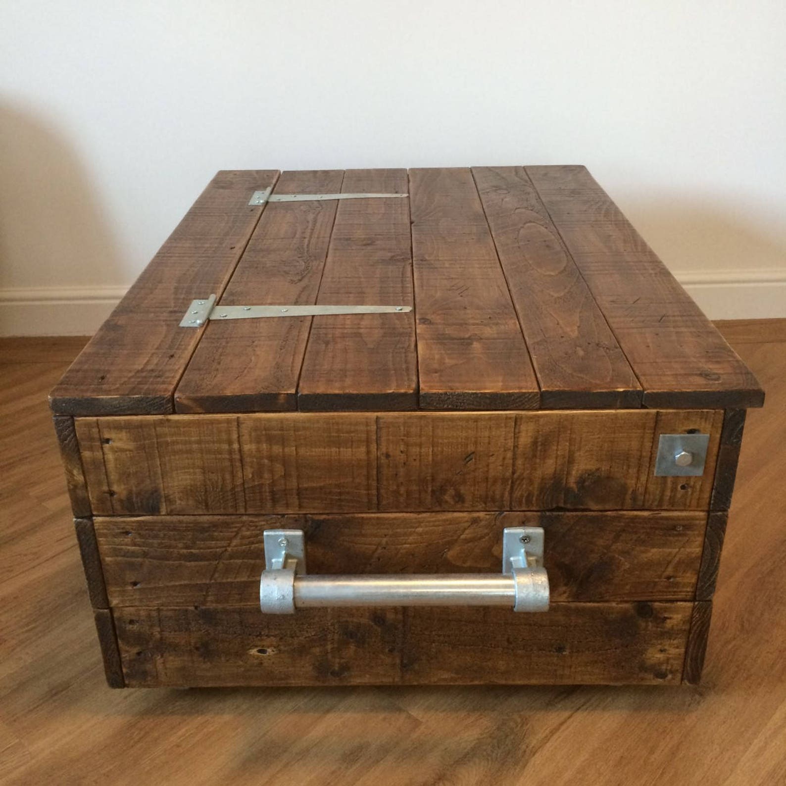 Chest Trunk Coffee Table Storage Box Part Reclaimed Wood - Etsy