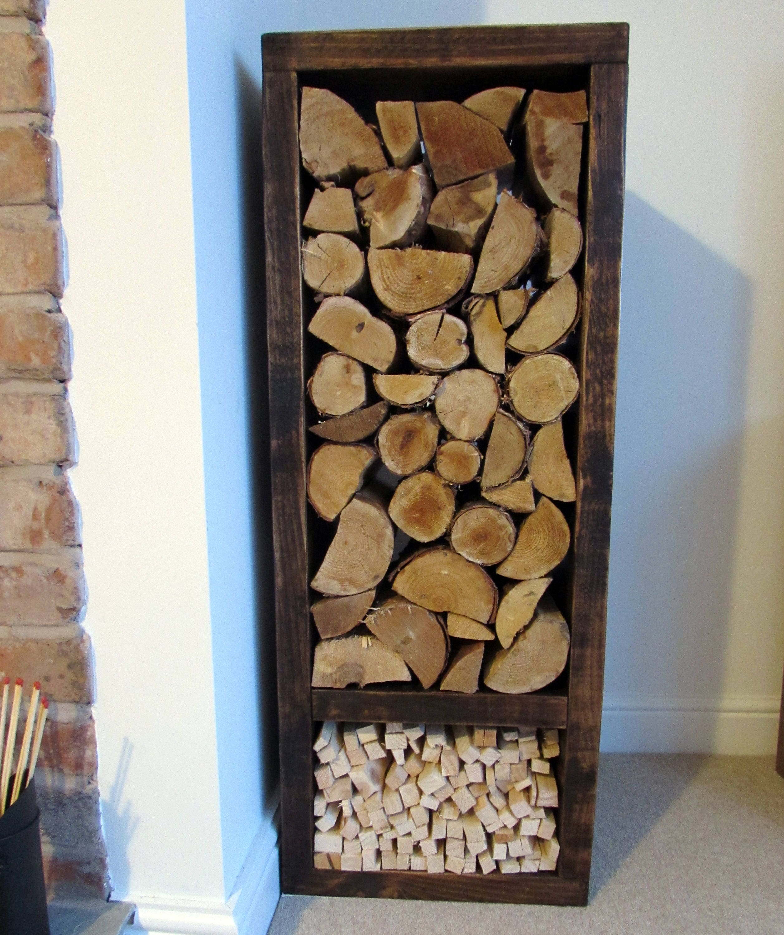 Log Store Indoor Log Holder Log Basket Wood Burner Log Storage | Etsy