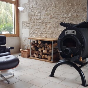 Log Store Indoor Log Holder Rustic Industrial Look Log - Etsy UK