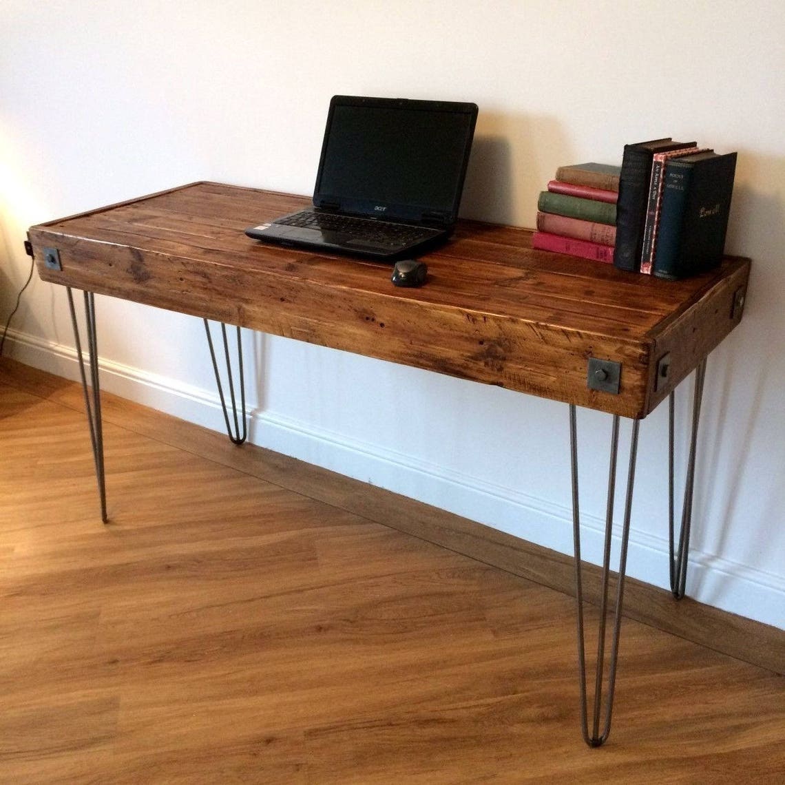 Reclaimed PC Desk-computer Desk-rustic Waxed Wood - Etsy UK