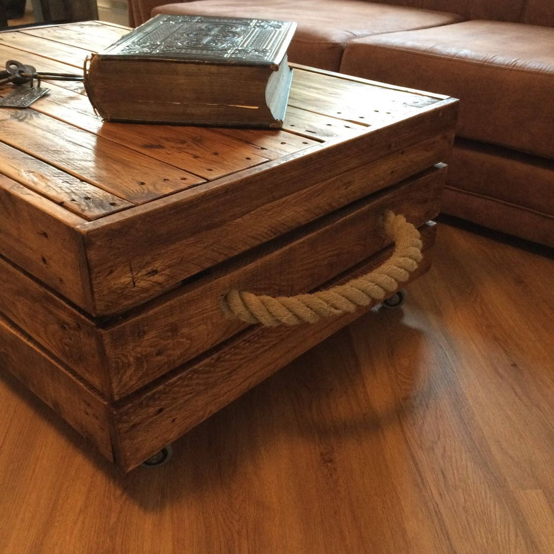 Coffee Table Rustic Large Reclaimed Solid Wood Vintage - Etsy