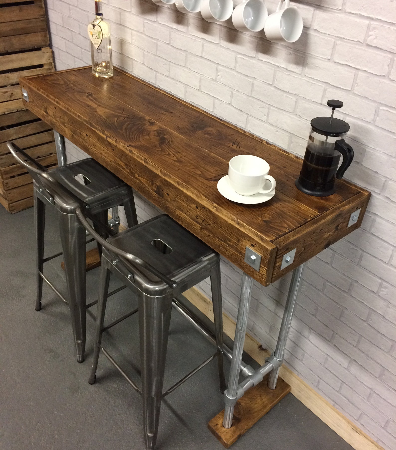 Breakfast Bar Table / Kitchen Table / Cafe Table / Kitchen Bar - Etsy UK