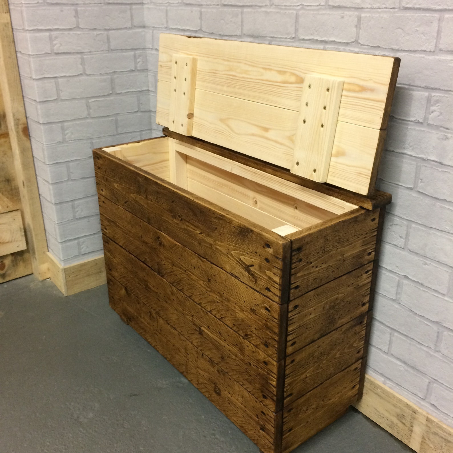 Coat Rack and Shoe Storage Box Hallway Set With Cast Iron Coat - Etsy UK