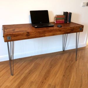 Reclaimed PC Desk-computer Desk-rustic Waxed Wood | Etsy UK