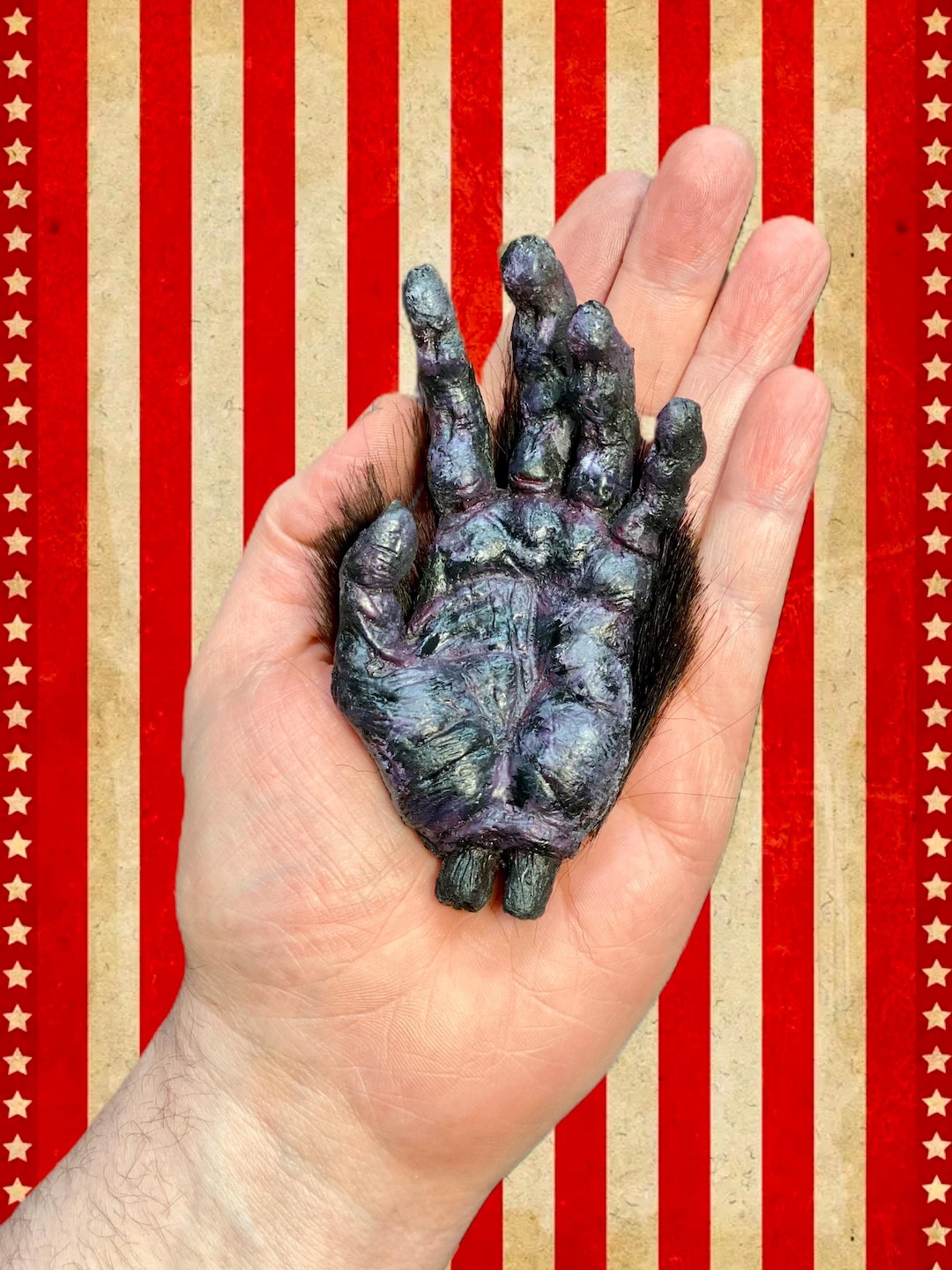 Cursed Monkey Paw Replica Sculpture All Three Wishes Intact / Dark Art ...