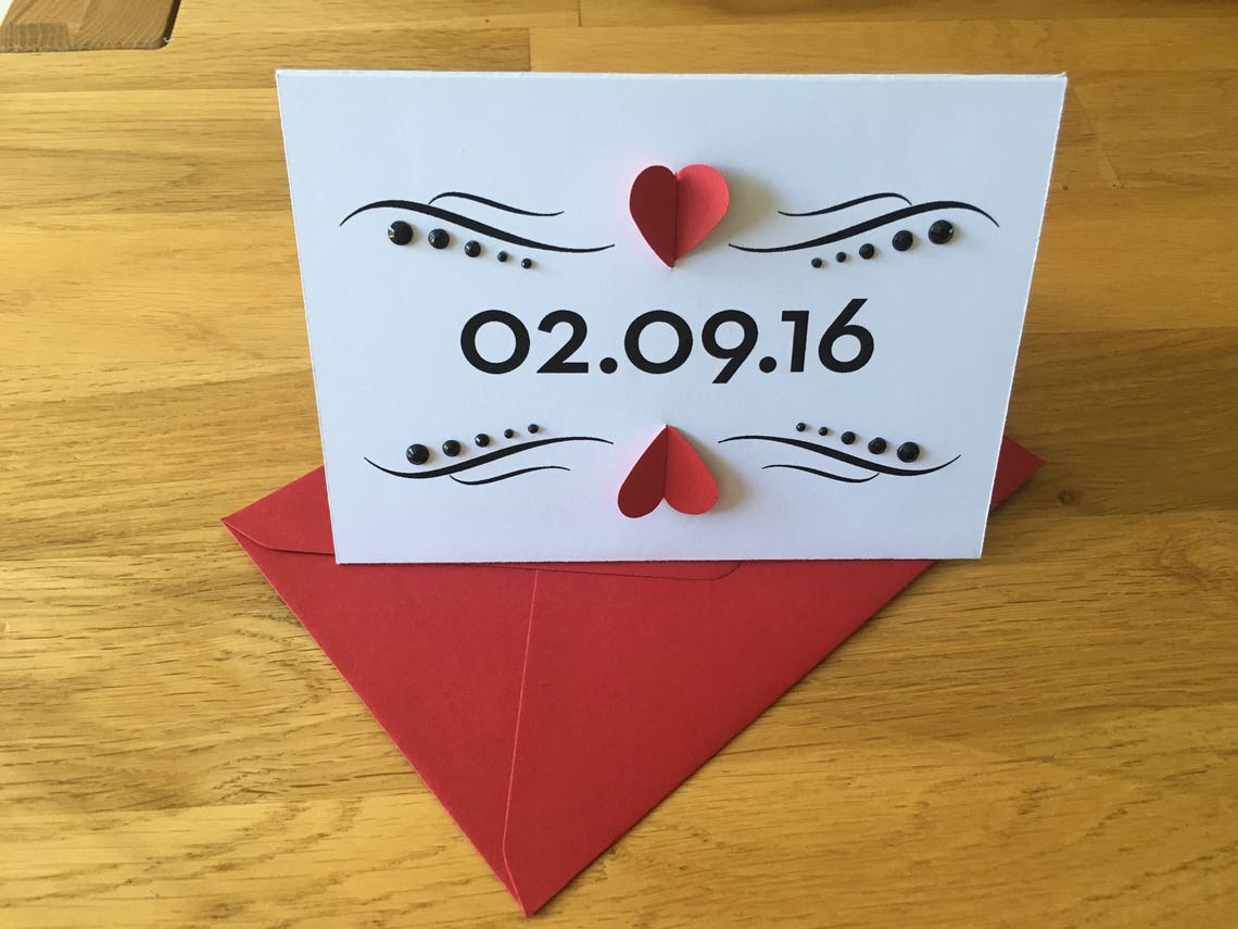 Special Date Card, Greeting Card, Valentine, Anniversary Card, 3d ...