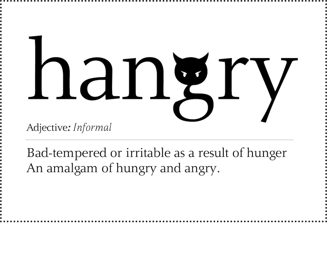 Hangry Print Kitchen Art Hangry Hangry Definition Hangry | Etsy