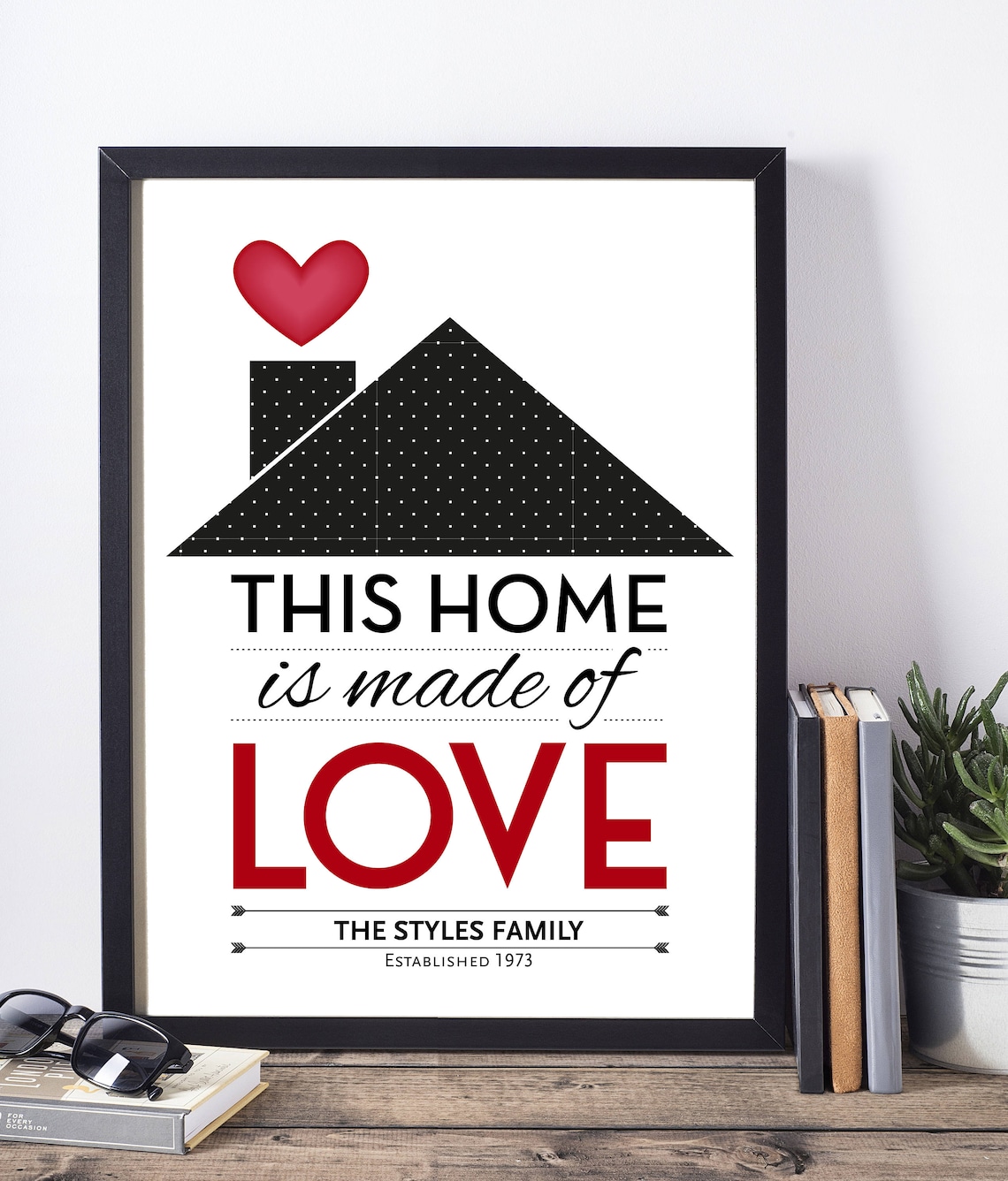 This Home is Made of Love Wall Art Family Print Love - Etsy