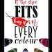 If the Shoe Fits Poster Shoe Poster Shoe Art Bedroom Wall - Etsy
