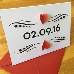 Special Date Card, Greeting Card, Valentine, Anniversary Card, 3d ...