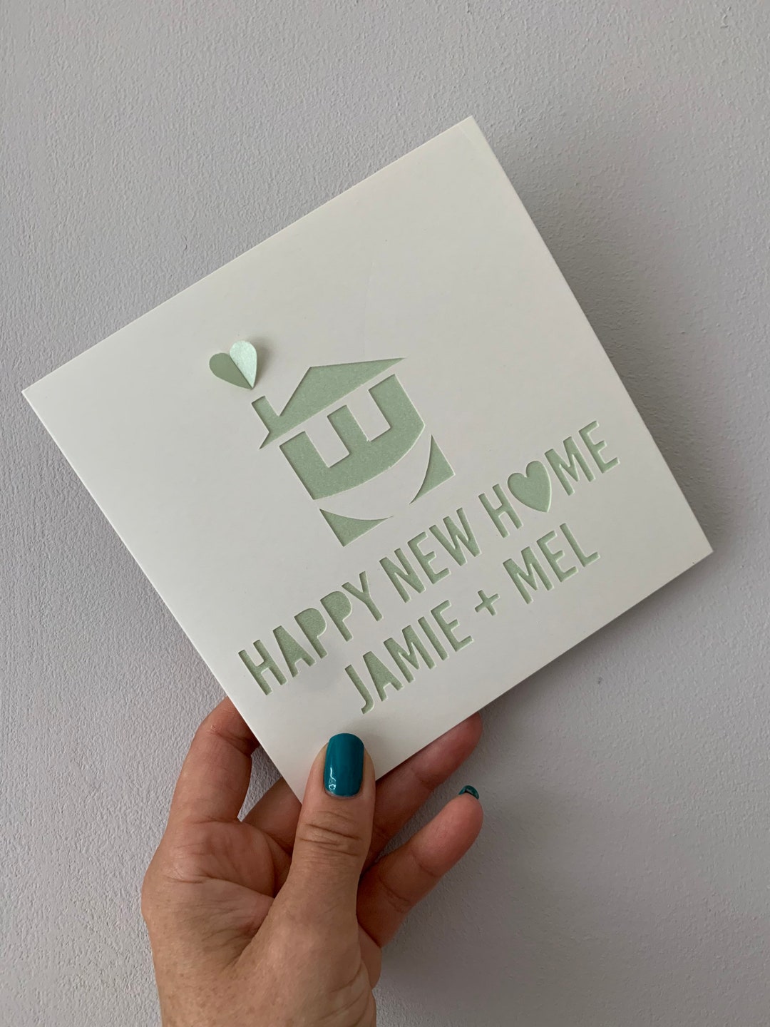 Personalised Happy New Home Papercut Card, Moving Home, Housewarming ...