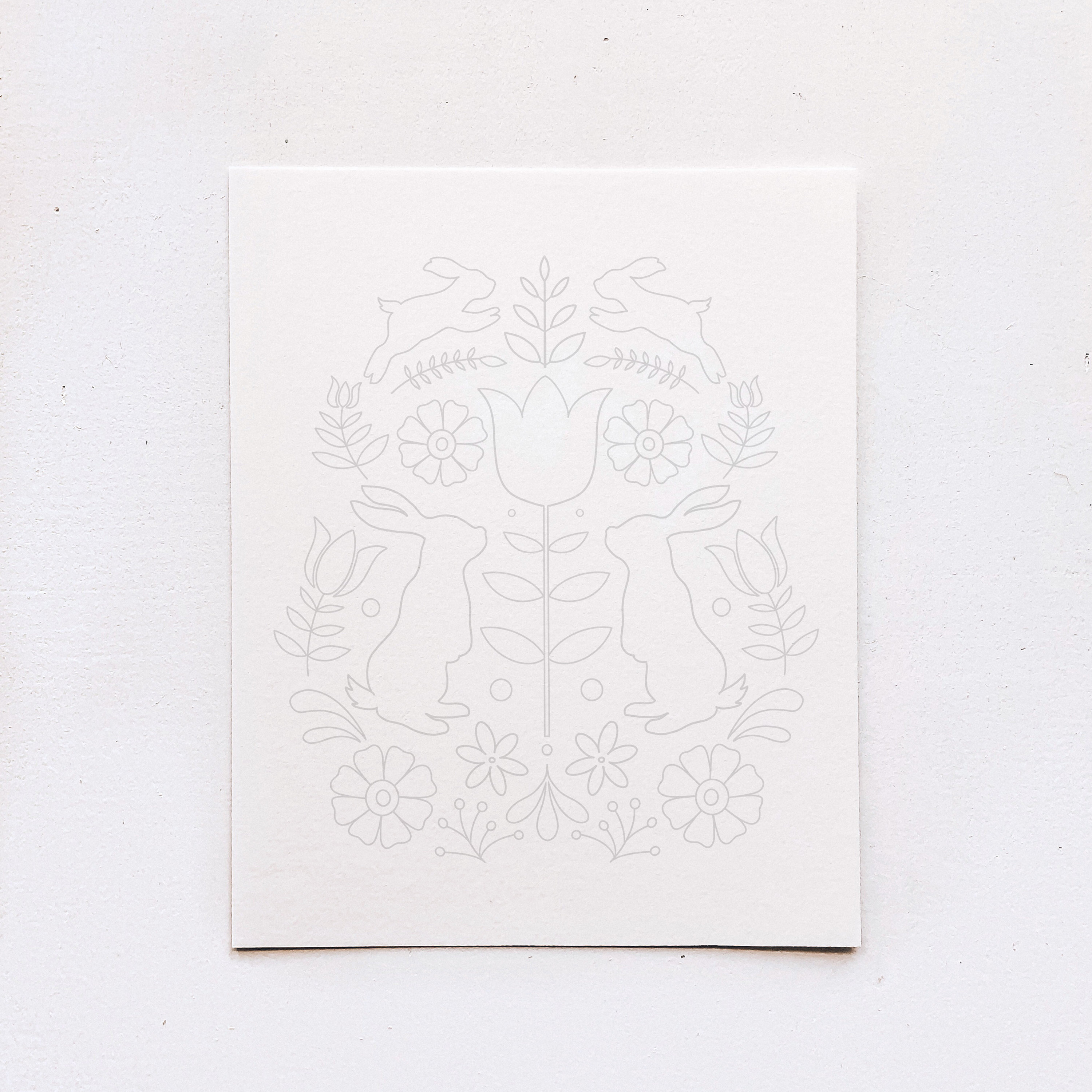 Folk Art Watercolor Coloring Kit | Etsy