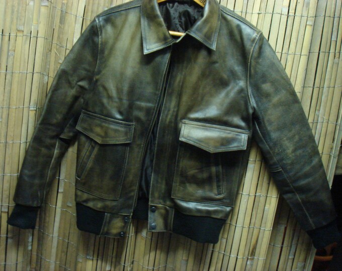 Original DDR Leather Jacket Bomber Jacket From Lederol - Etsy
