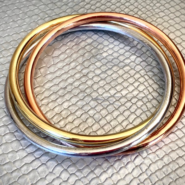 Brass Bangle Set - Etsy