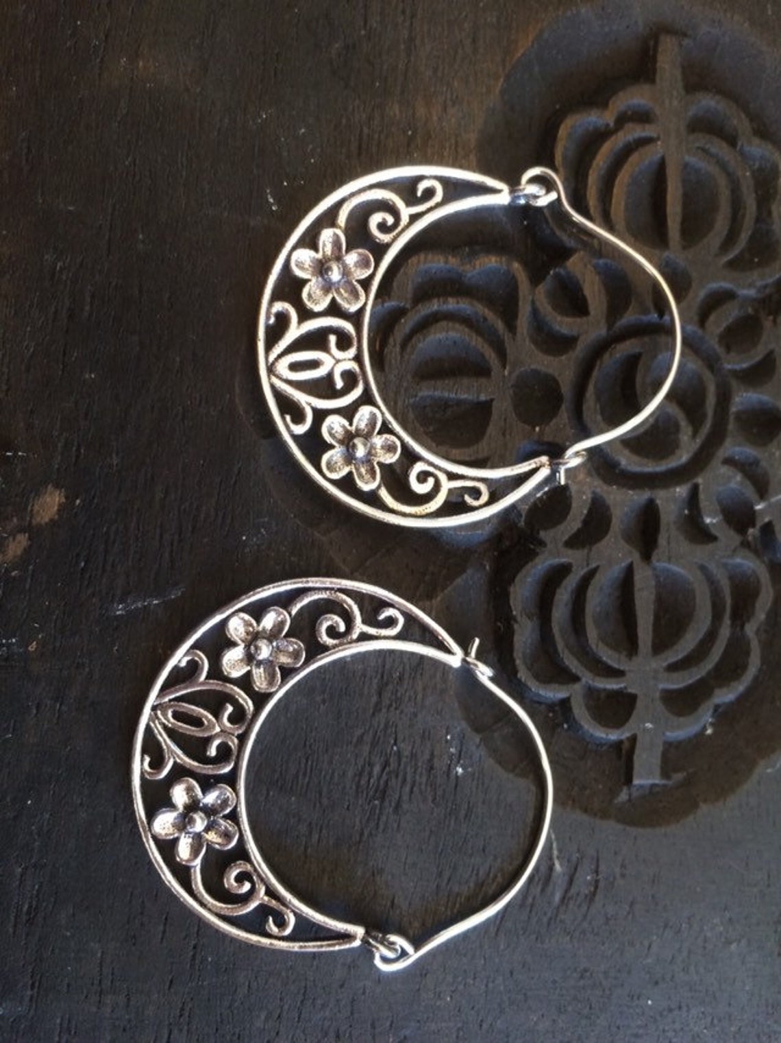 Indian Loops Earrings Brass Silver Gold Color; Creole ; Rings Earrings ...