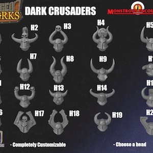 Dark Crusaders or Chaos Warriors From Dungeonworks - Etsy