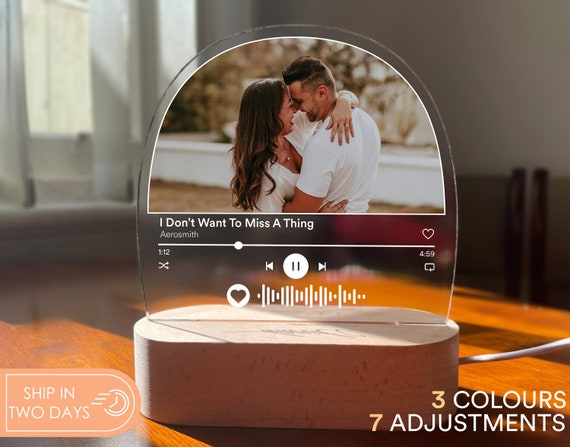 Personalized Song Display Custom Spotify Acrylic Plaque - Personalized ...