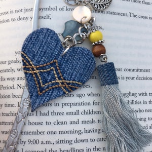 Denim Bookmark, Bookmark for a Friend, Lover Books, Books, Quotes ...