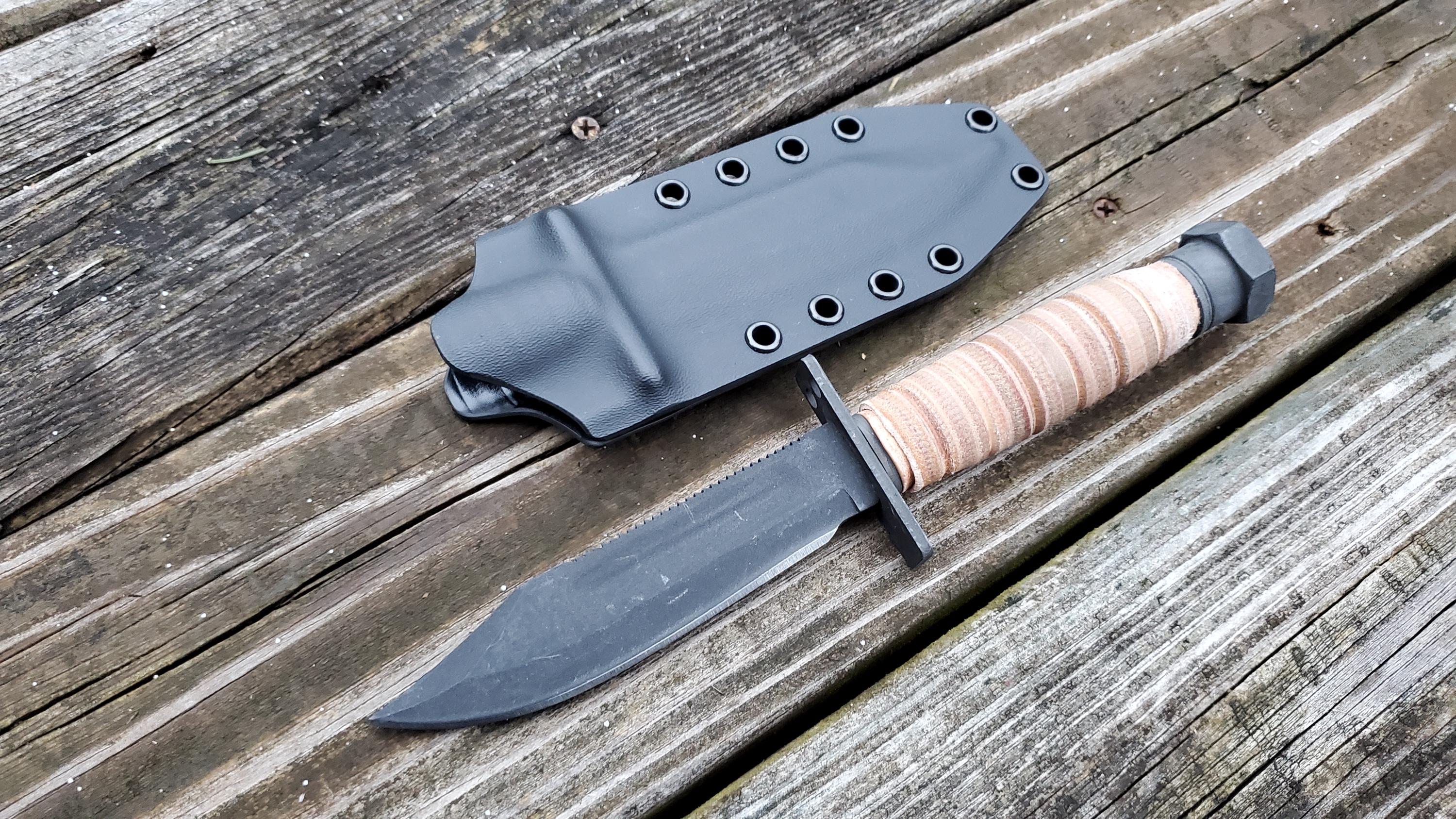 Ontario Knife Company 499 Air Force Survival Knife Custom Kydex Sheath ...