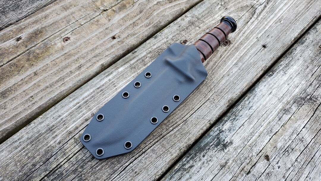 KABAR "short " Fighting Knife Custom Kydex Sheath, Pancake, Fits All ...