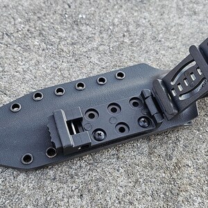 Cold Steel SRK Custom Kydex Sheath, Pancake Style, Polymer Belt Attachment, 550 Mil-spec ...