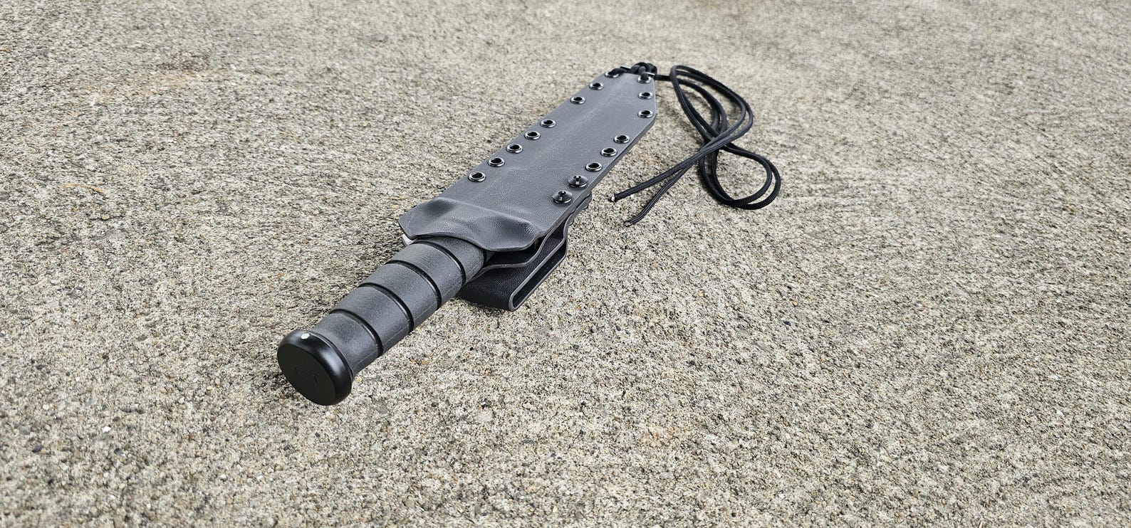 KA-BAR 1266 Modified Tanto Custom Kydex Sheath,mini Firesteel, 550 Mil ...