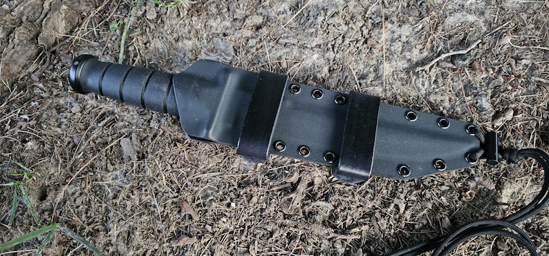 KA-BAR 1266 Modified Tanto Custom Kydex Sheath,mini Firesteel, 550 Mil ...