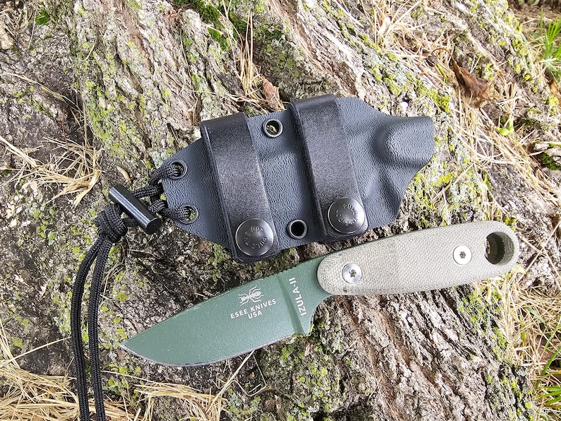 Esee IZULA-II Custom Kydex Sheath, Scout Carry, IWB Straps, Mini ...