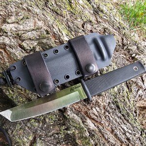 Cold Steel KOBUN Custom Kydex Sheath, Scout Carry, Leather Scout Straps ...