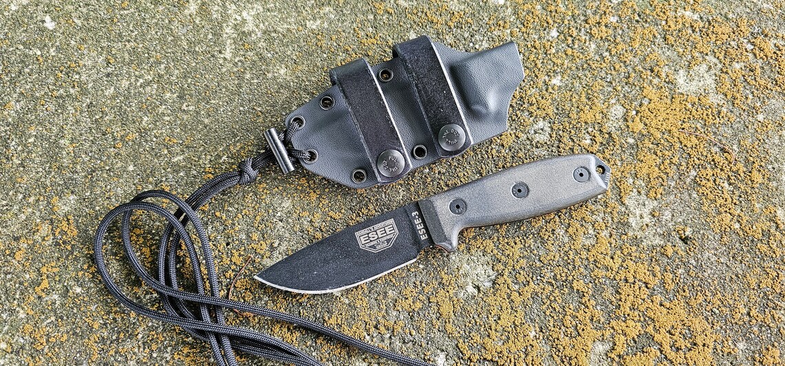 ESEE ESEE-3 Custom Kydex Sheath, Scout Carry, Paracord Lanyard, Mini ...