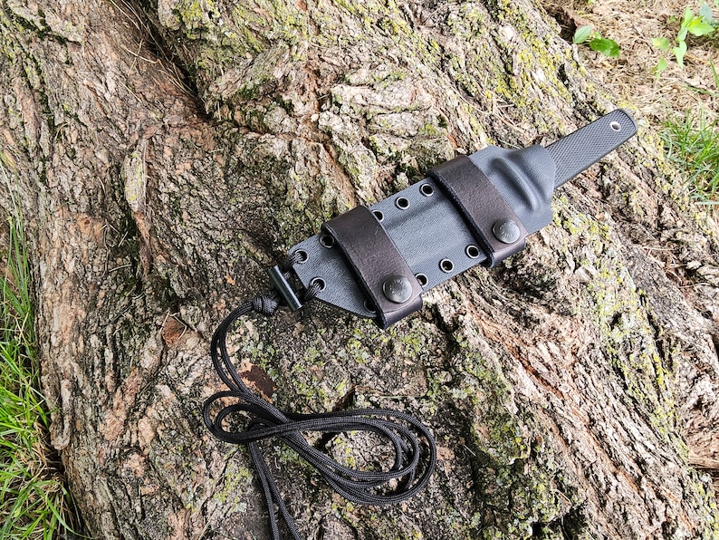 Cold Steel KOBUN Custom Kydex Sheath, Scout Carry, Leather Scout Straps ...