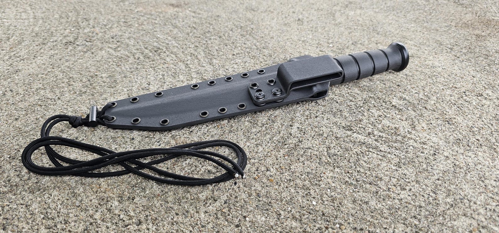 KA-BAR 1266 Modified Tanto Custom Kydex Sheath,mini Firesteel, 550 Mil ...