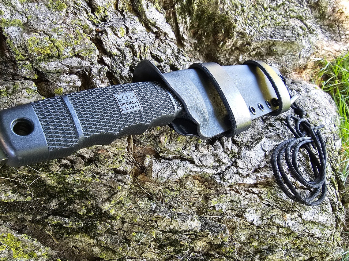 SOG Seal Team Elite Custom Kydex Sheath, Scout Carry, Paracord Lanyard ...