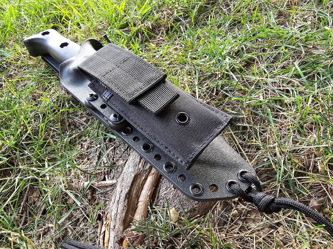 KA-BAR BK7 2.0 Custom Kydex Sheath, Dangler Carry, Firesteel &firesteel ...