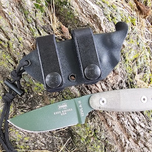 Esee IZULA-II Custom Kydex, Scout Carry, Mini Firesteel Rod, 550 Mil ...