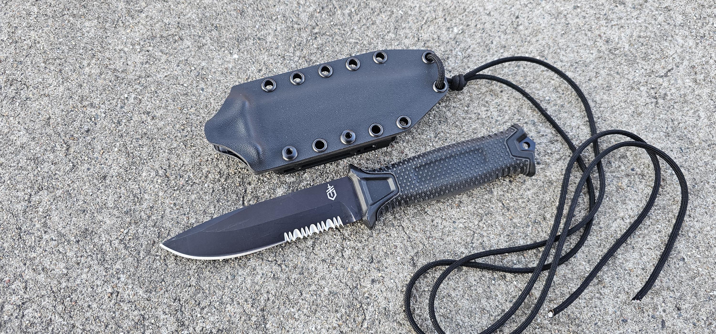 Gerber " Strongarm " Kydex Sheath, With Adjustable Polymer Belt ...