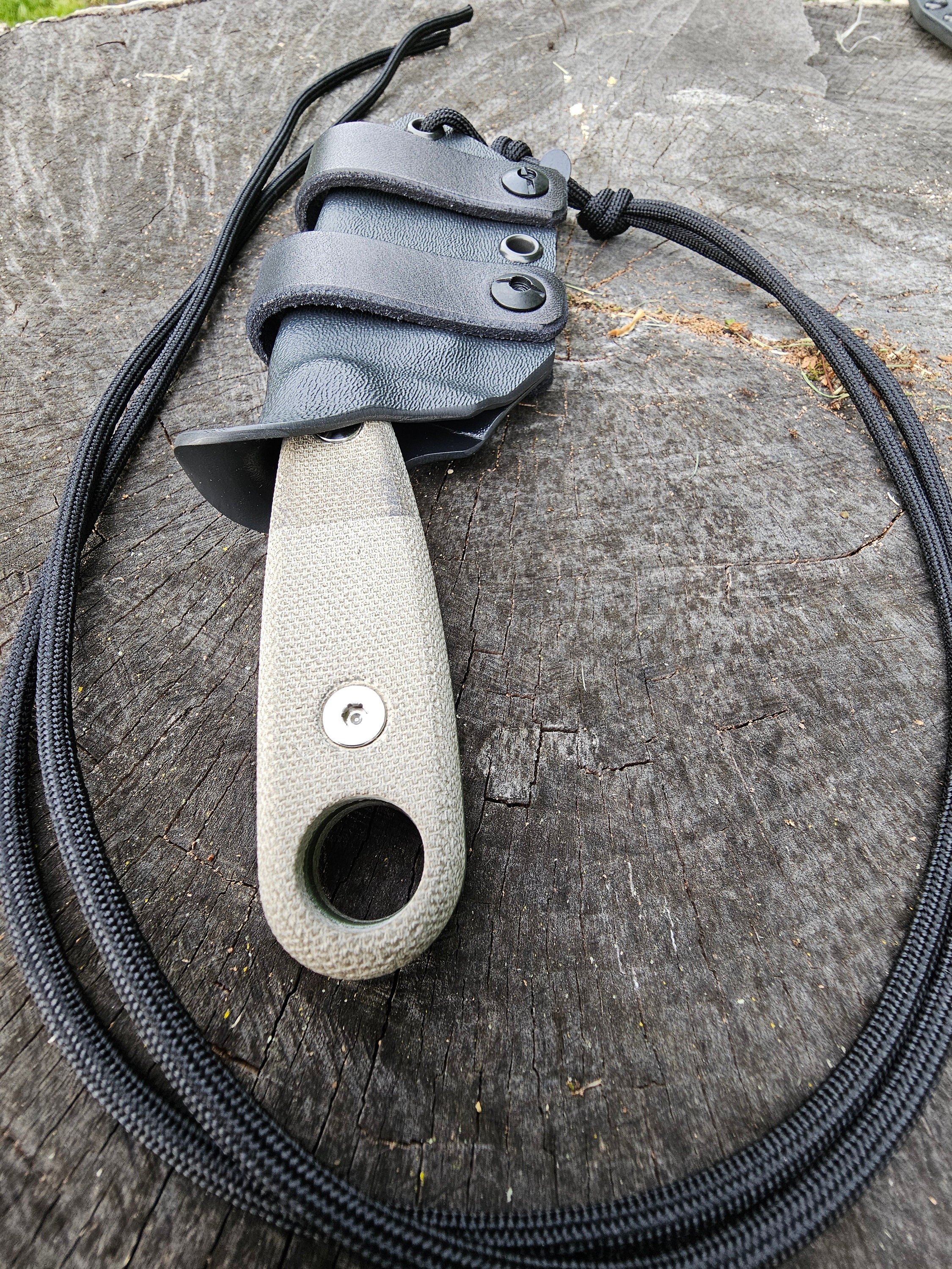 Esee IZULA-II Custom Kydex, Scout Carry, Mini Firesteel Rod, 550 Mil ...