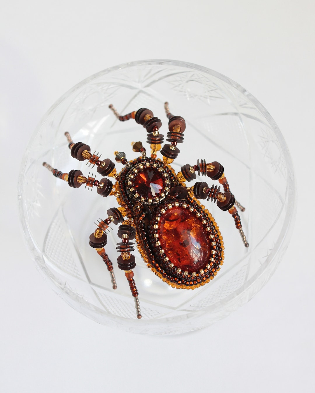 Halloween Gift Spider Brooch Halloween Jewelry Embroidered Brooch ...