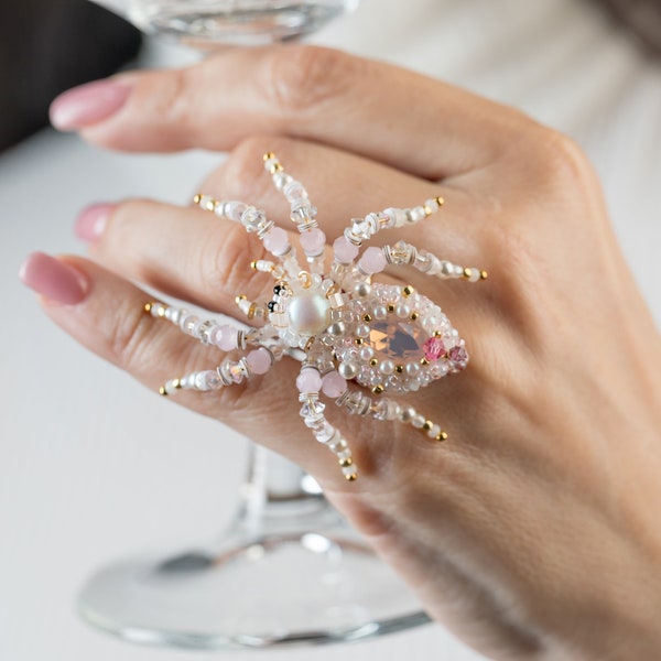 Crystal Rings Spider - Etsy
