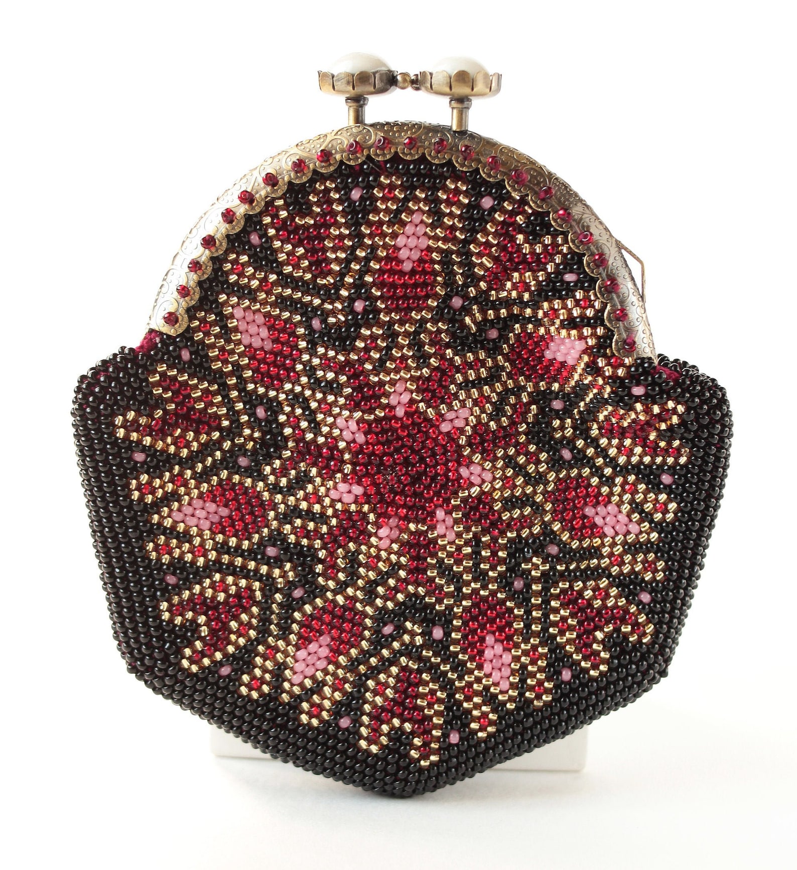 Edwardian Beaded Purse Victorian Handbag Small Evening Bag - Etsy
