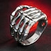 Hand Skeleton Ring Sterling Silver Horror Jewelry - Etsy