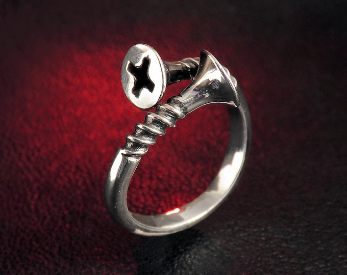 Nut Signet Ring-steampunk-mechanic Ring-steam Punk Engagement Ring ...